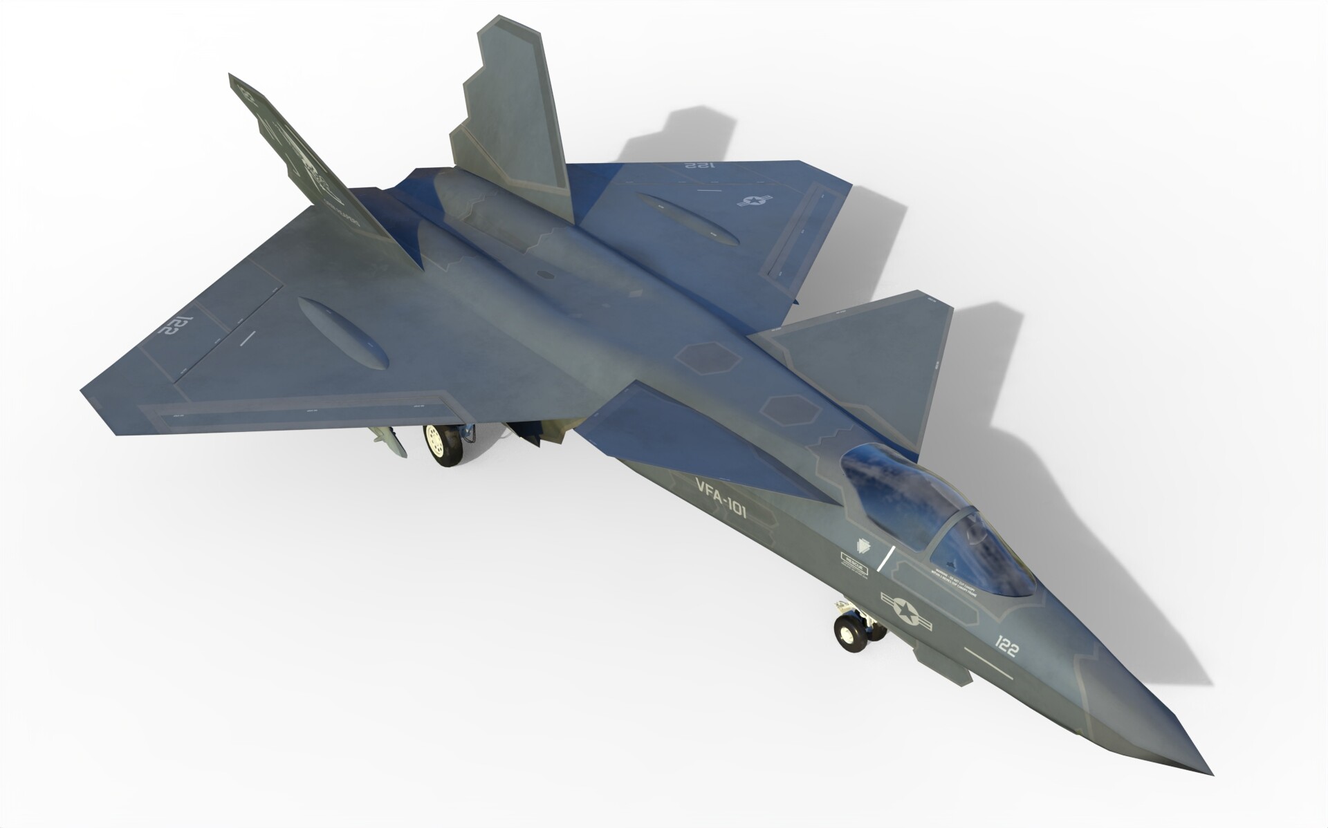 Tim Samedov - YF-23 naval NATF-23 3D model