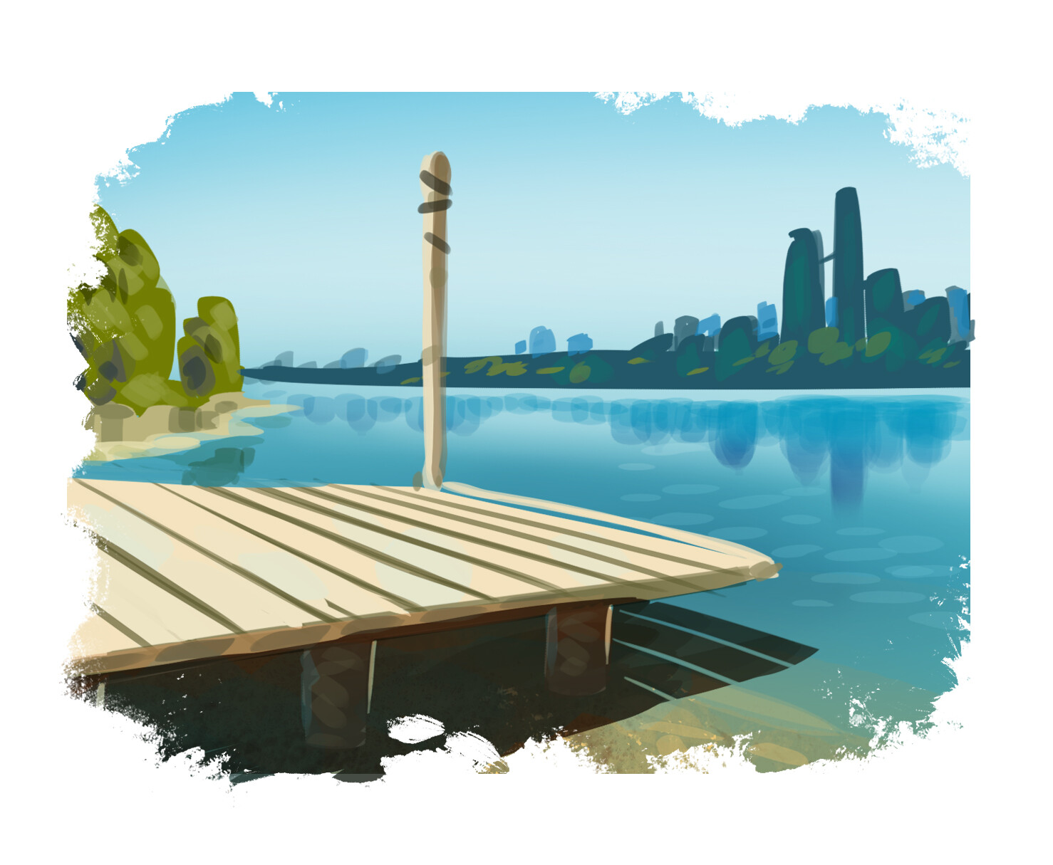 ArtStation - Water study - Speedpaint