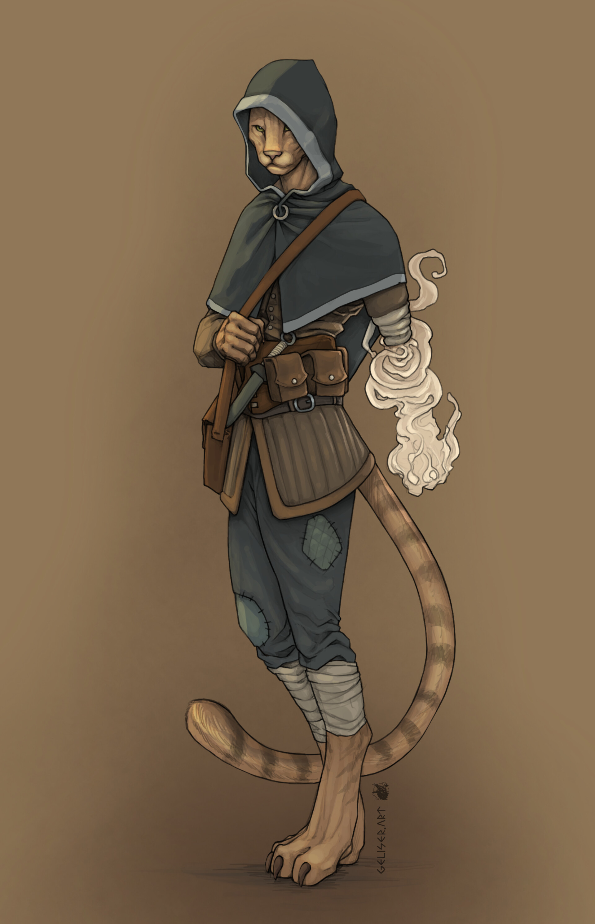 Artstation Dandd Character Commission Tabaxi Rogue
