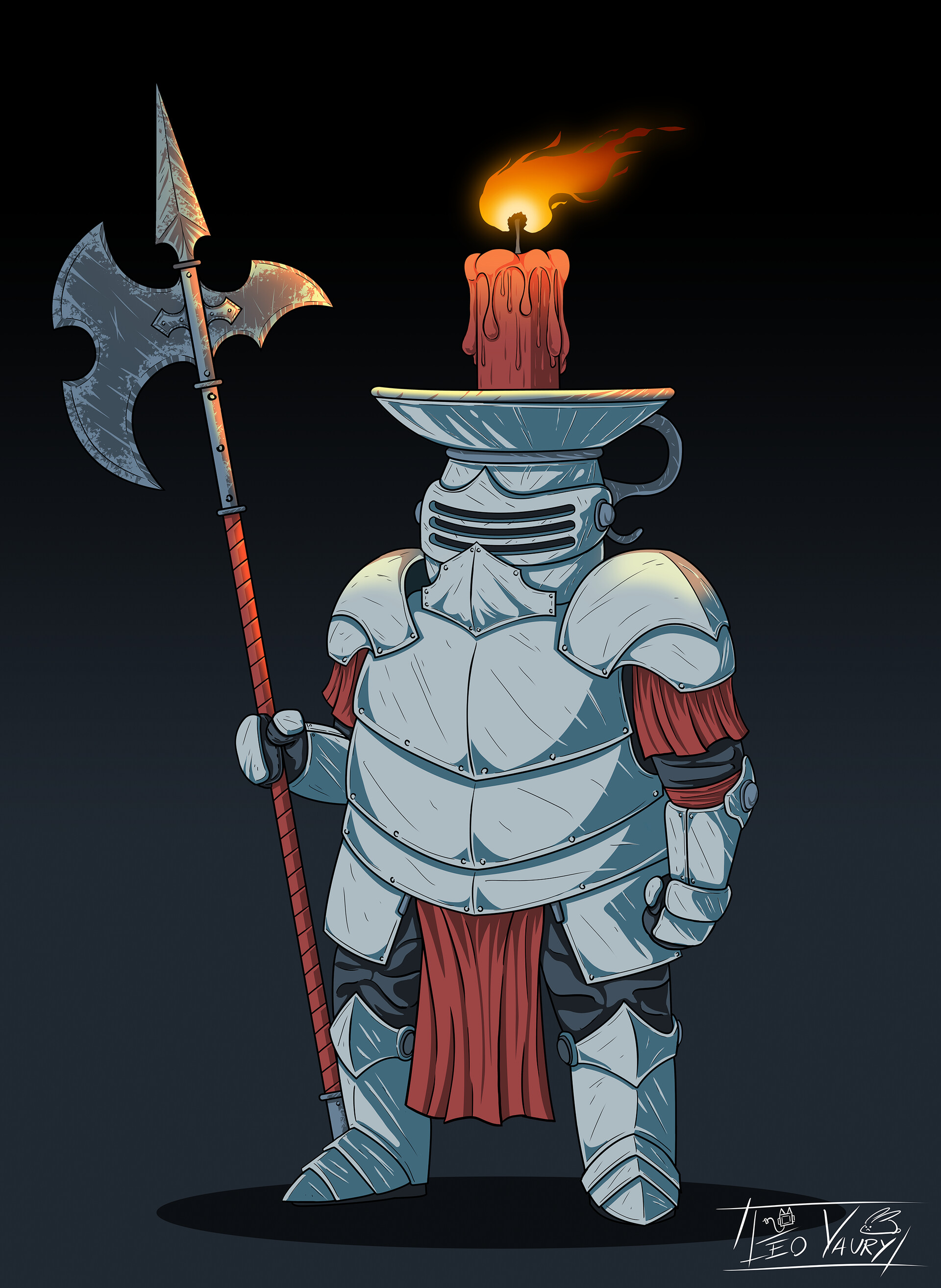 ArtStation - Chonk candle knight
