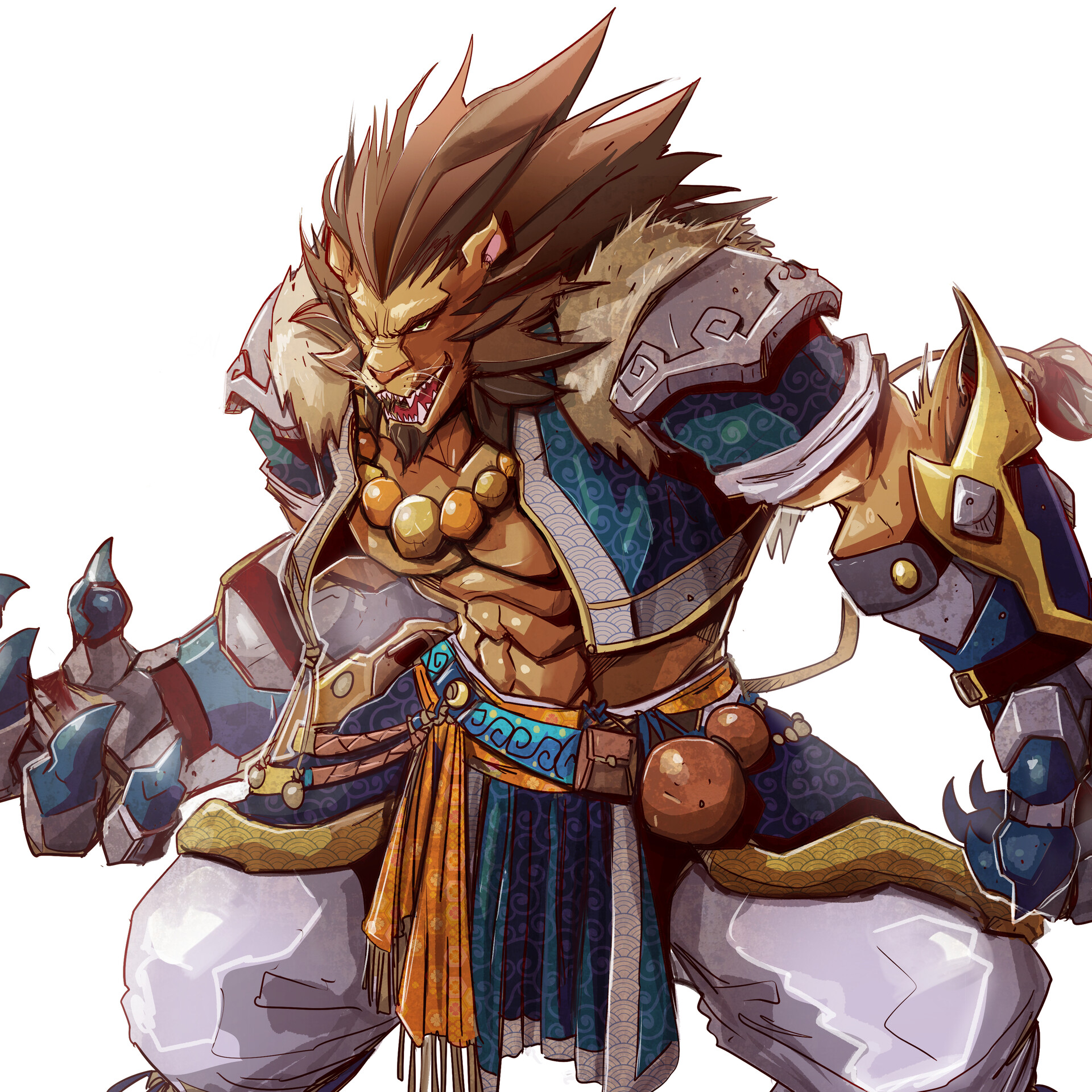 ArtStation - ALEKE, LION MONK