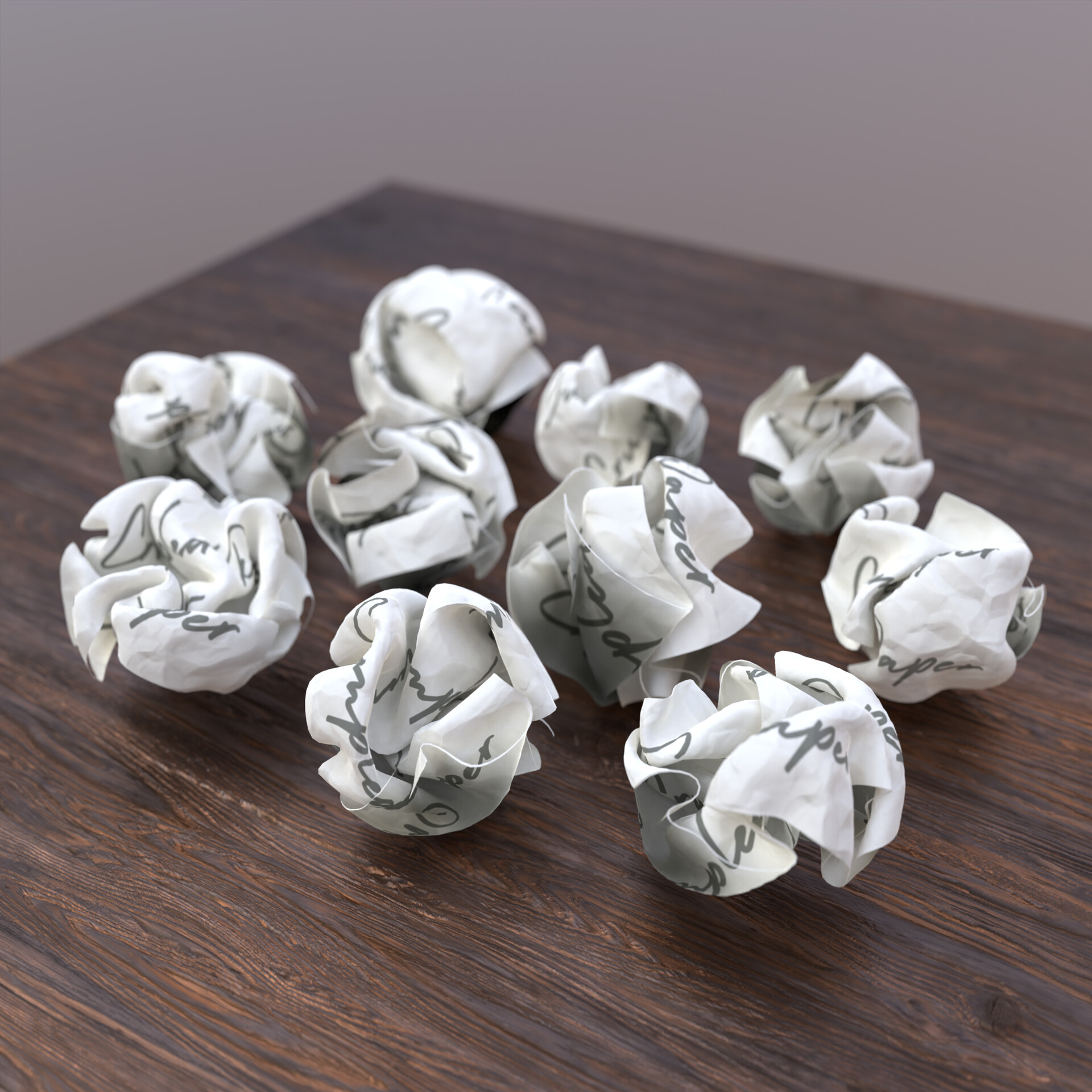 ArtStation - prop_clumpled_paper