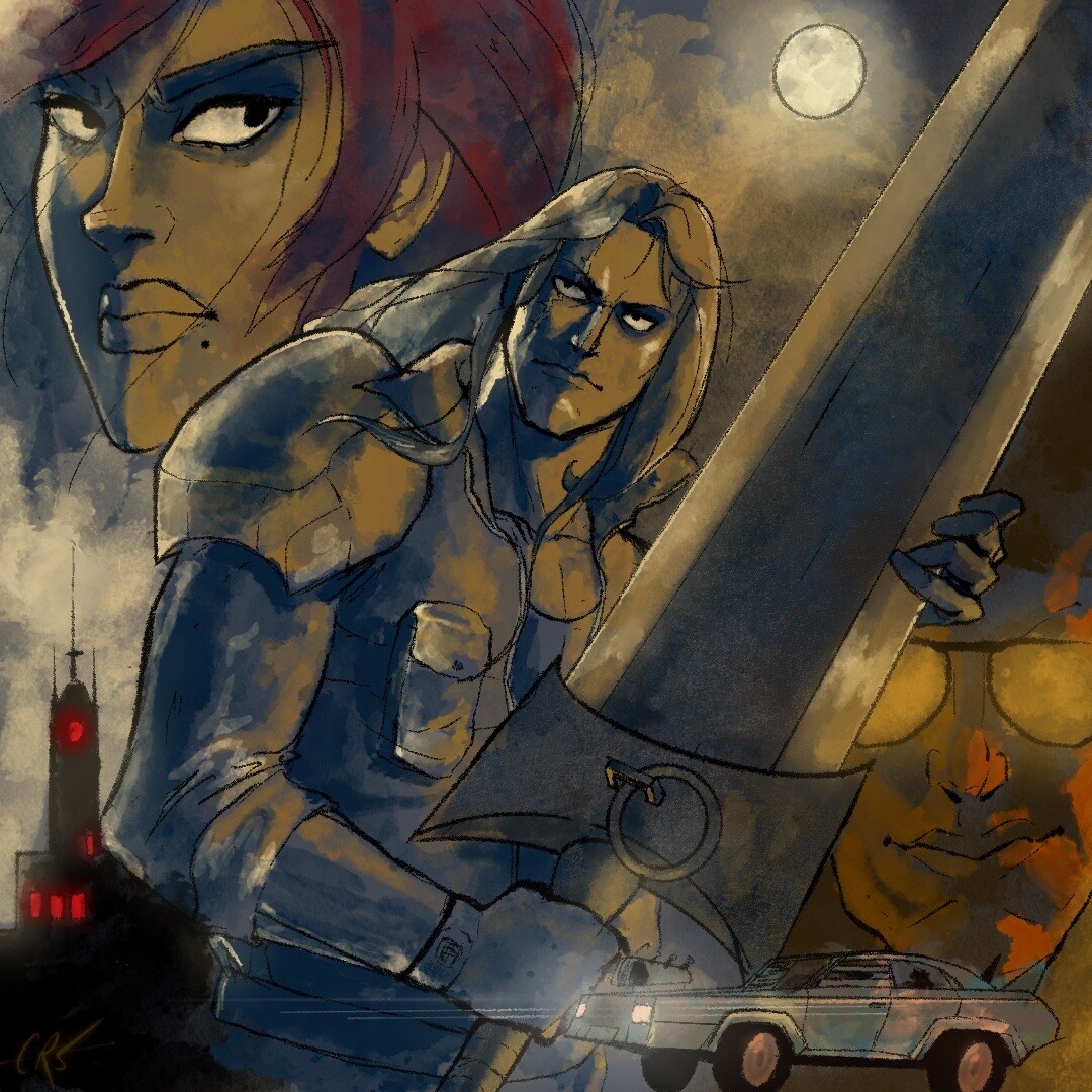 ArtStation - Azure Knight And The Wastelands