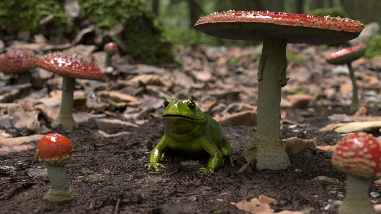 ArtStation - Realistic 3D Frog in Houdini