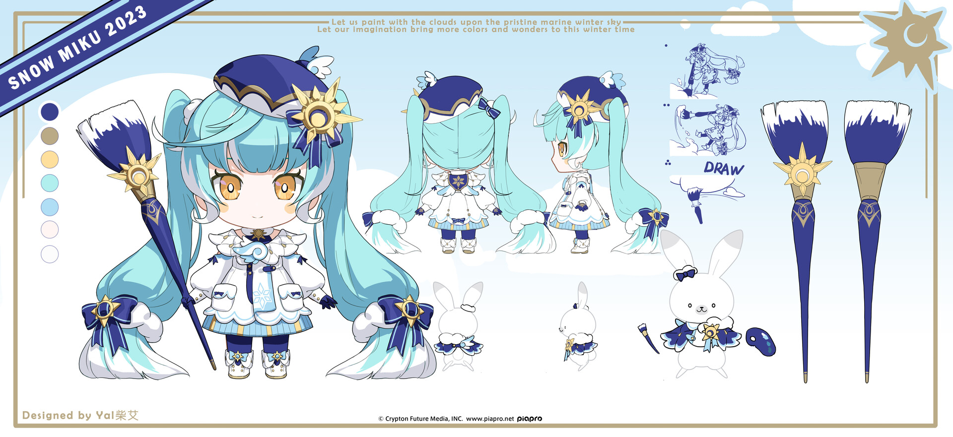ArtStation - Snow miku 2023 my design