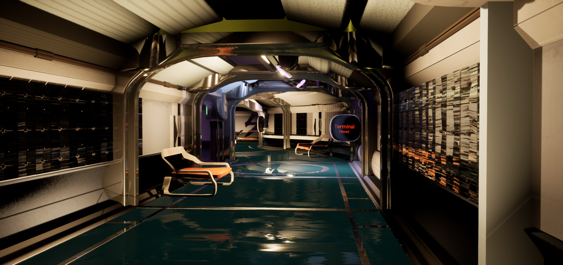 ArtStation - Unreal 4 Syfy Hallway (Spring 2022)