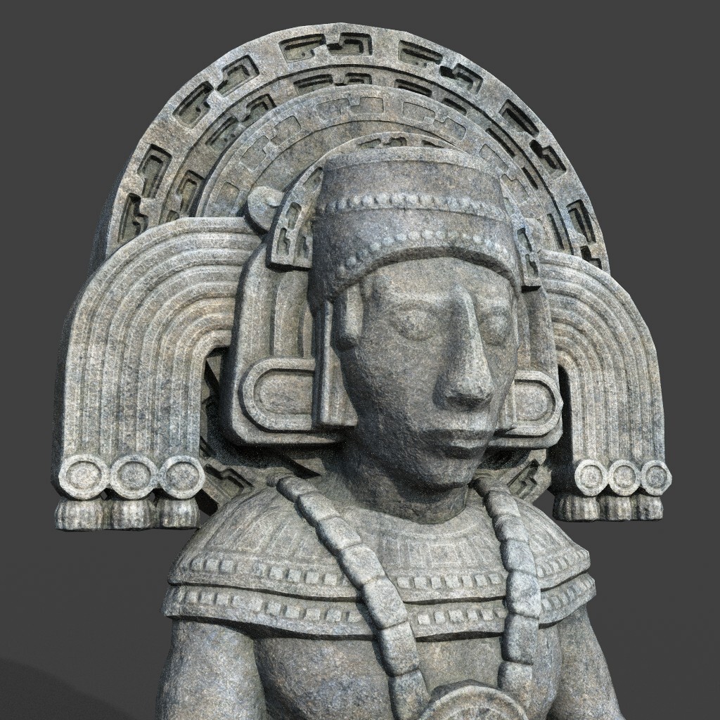 Mayan Astronaut Statue