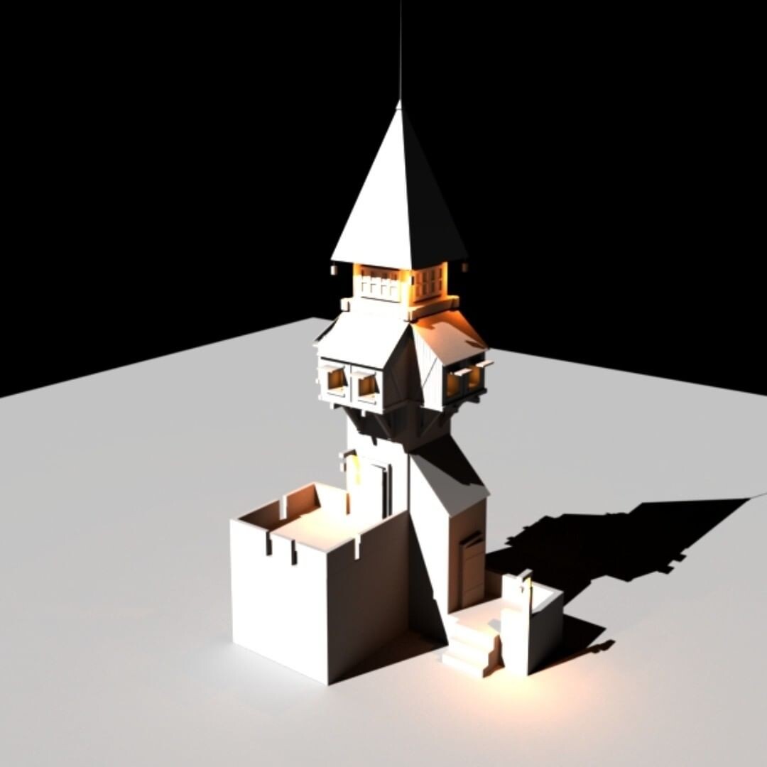 ArtStation - Paper Medieval Fantasy Buildings