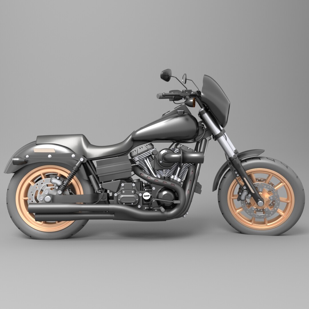 ArtStation - Harley Davidson