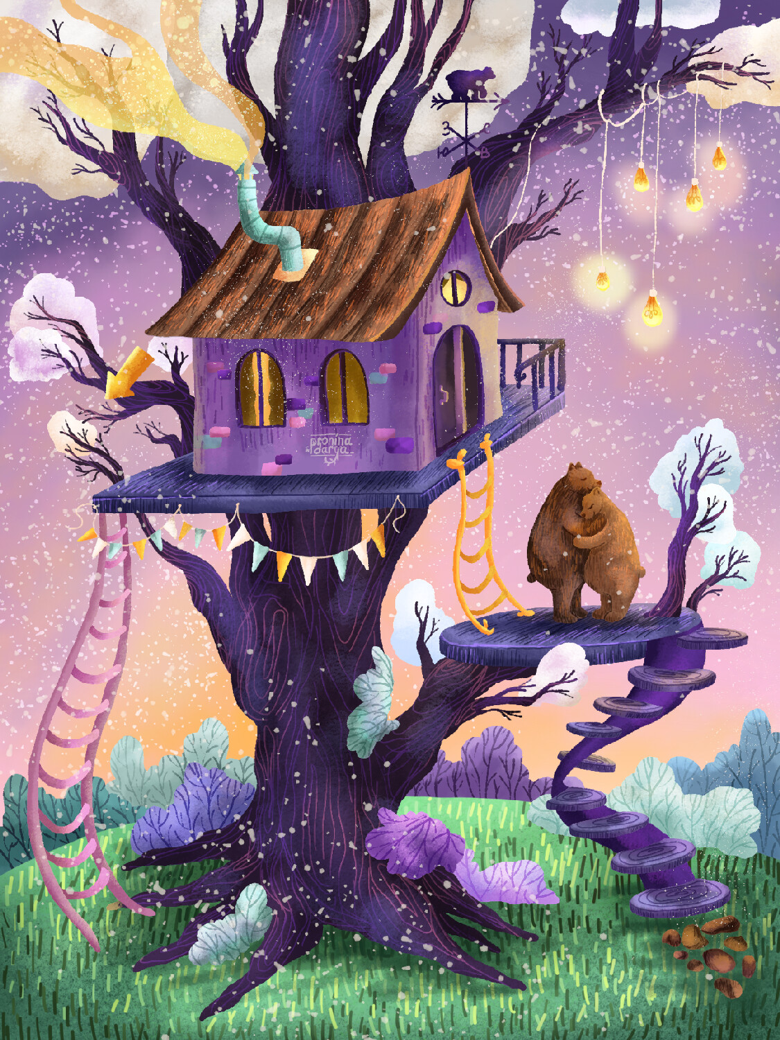 ArtStation - Bear Treehouse