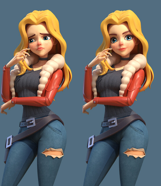 ArtStation - SLG GAME female workers