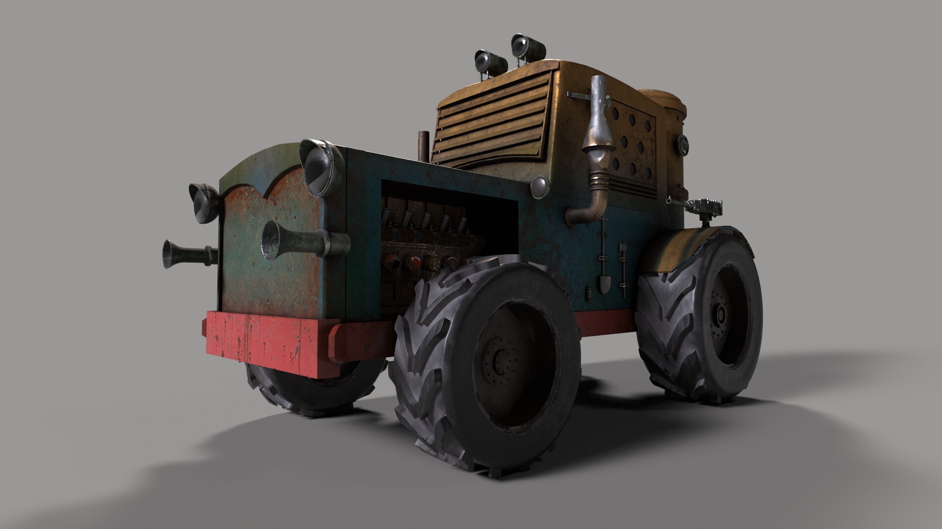 ArtStation - Old Vintage Tractor