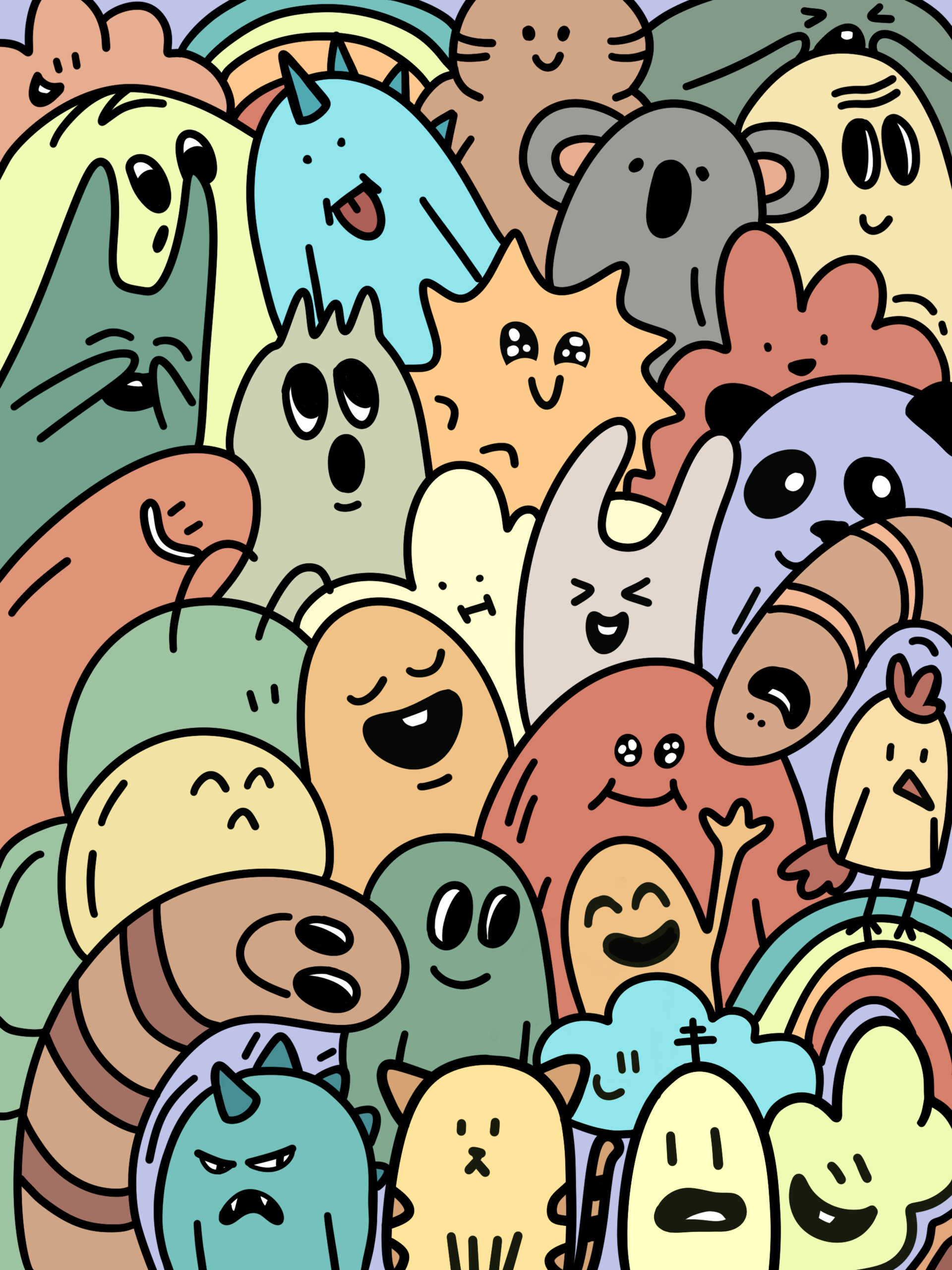 ArtStation - Funny doodle style characters