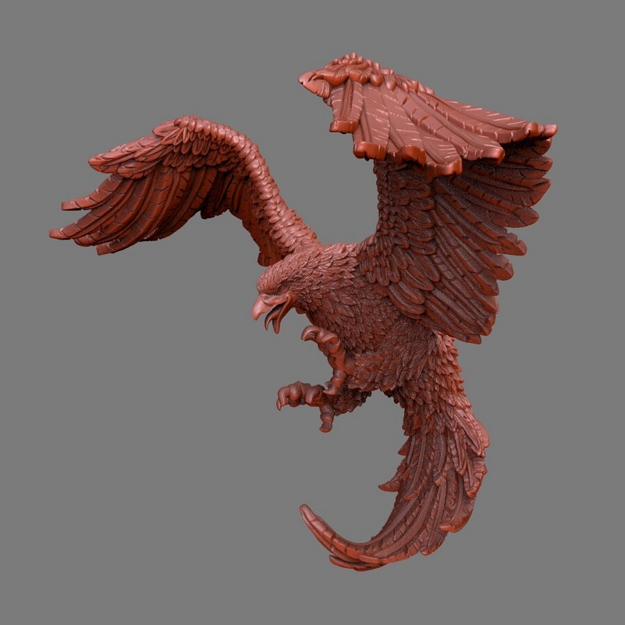 ArtStation - Rock Eagle (sculpted for Anastyr 38mm Board Game)