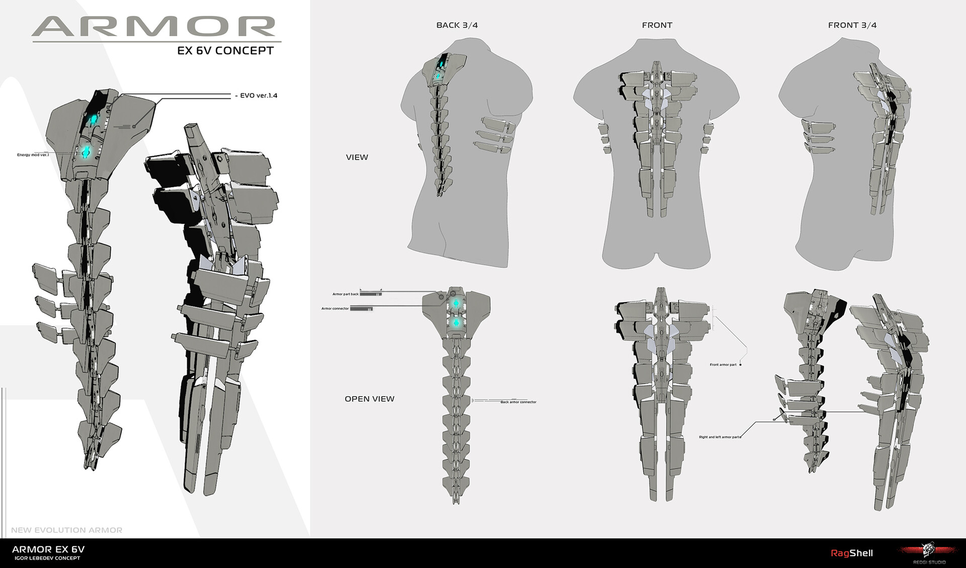 ArtStation - Armor EX6 V concept art
