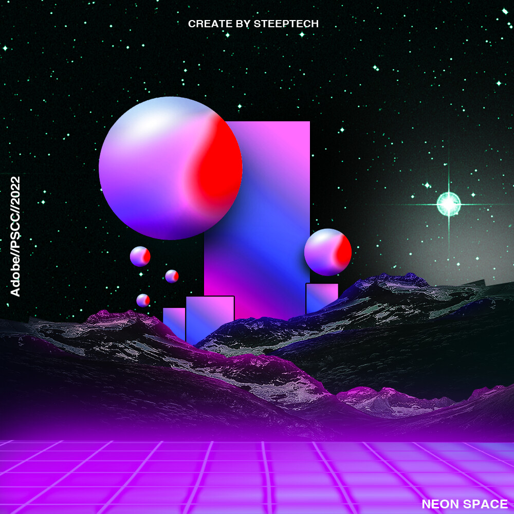 ArtStation - PS Art "Neon Space"