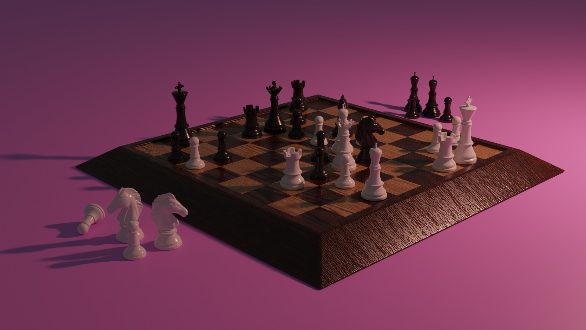 ArtStation - 3D chess set