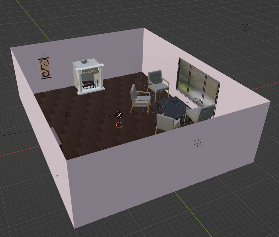 ArtStation - Basic scene room model
