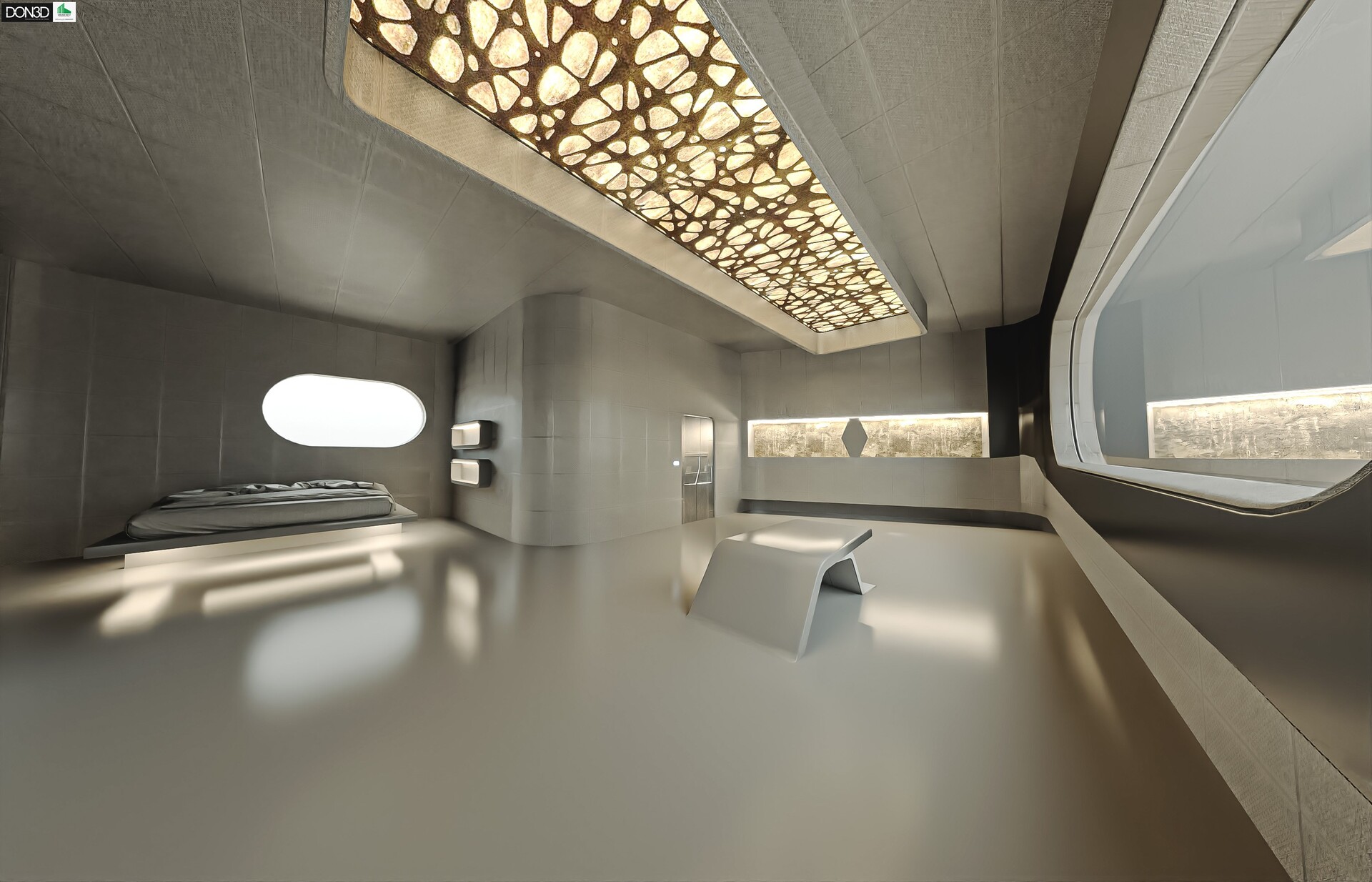 ArtStation - Sci-Fi Room ray tracing test