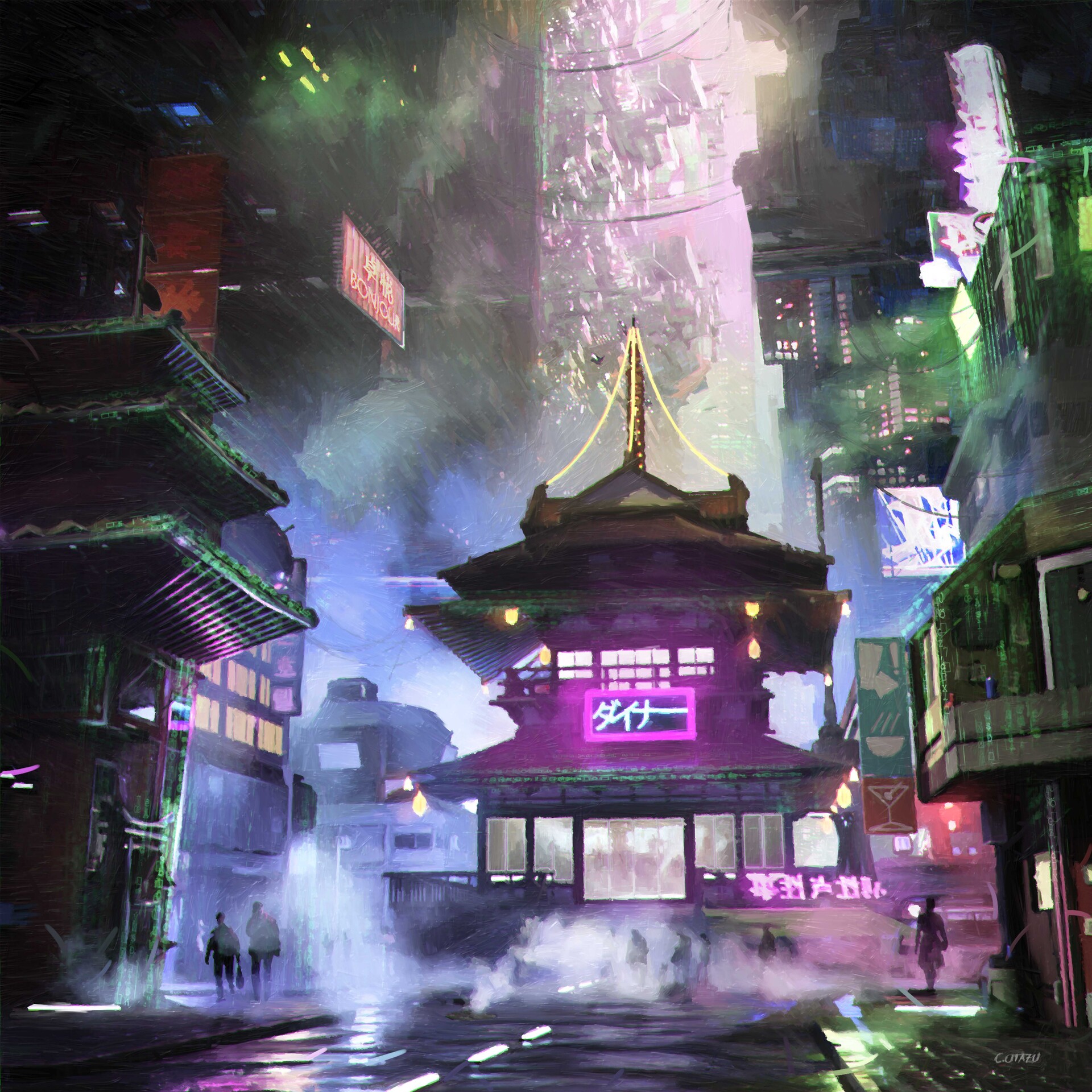 ArtStation - Just a Cyberpunk place
