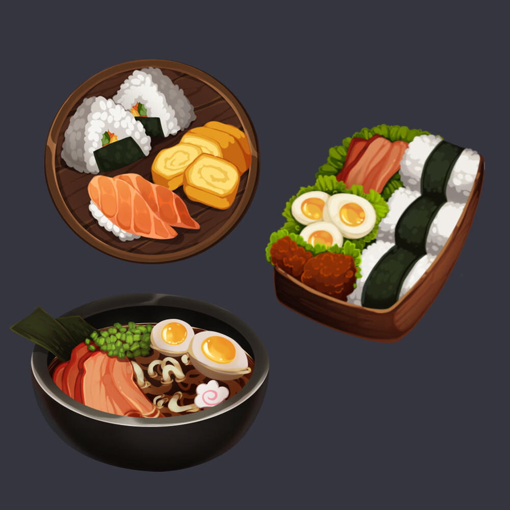 ArtStation - asian food