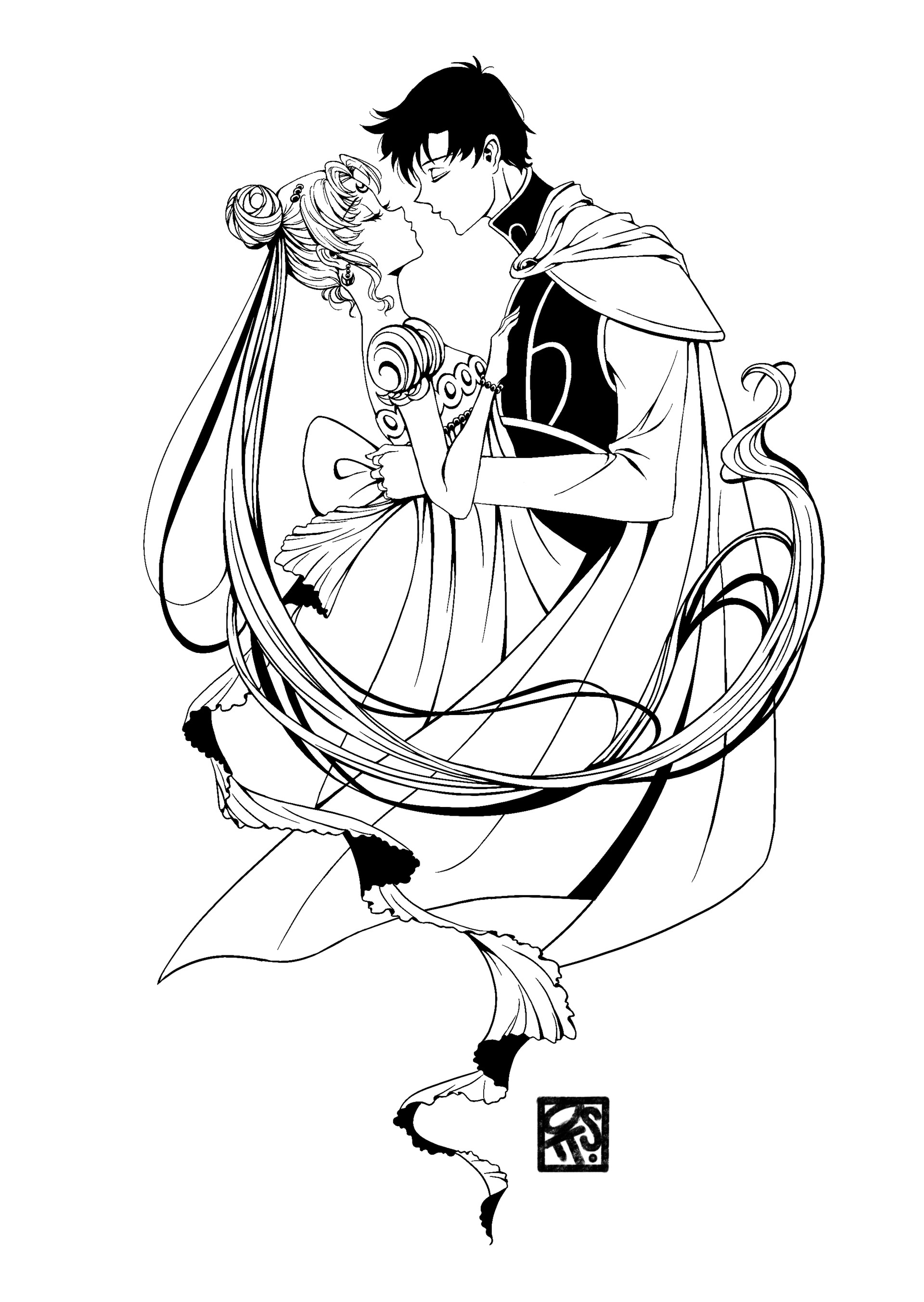 sailor moon tuxedo mask coloring pages