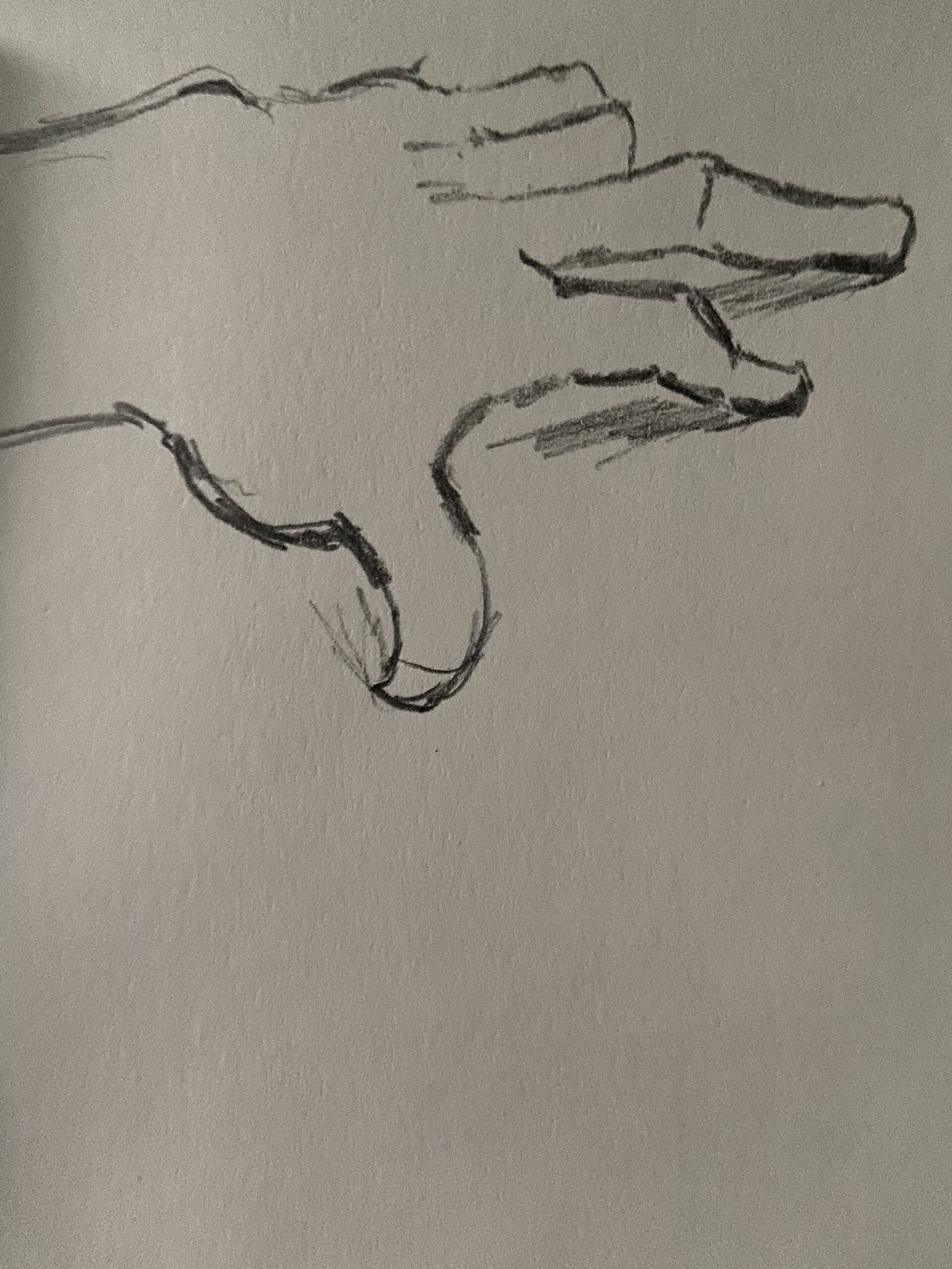 ArtStation - Position hand sketch. Enjoy