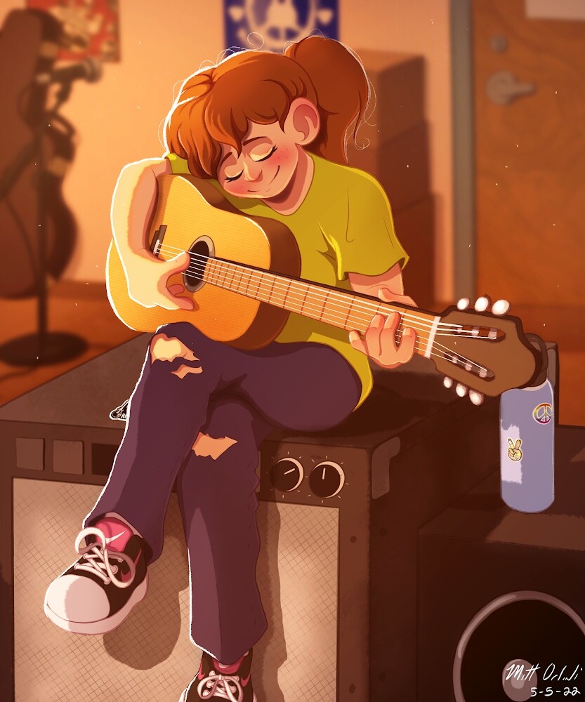 ArtStation - Guitar Girl