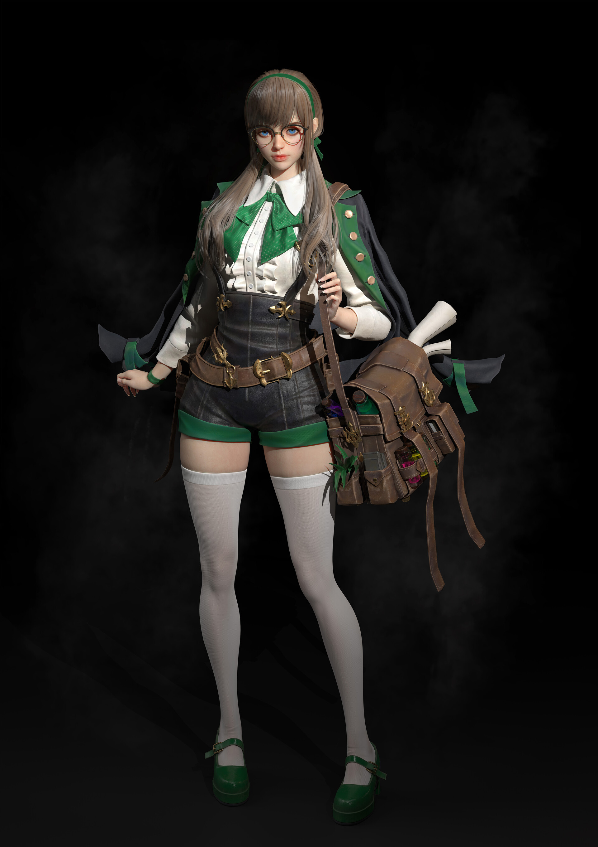 Artstation Glasses Girl