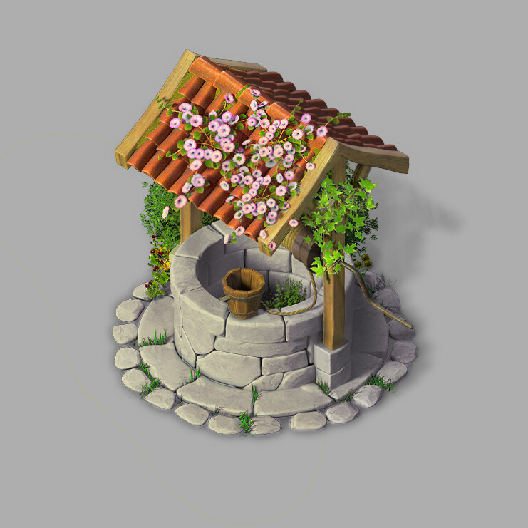 ArtStation - Well Isometric