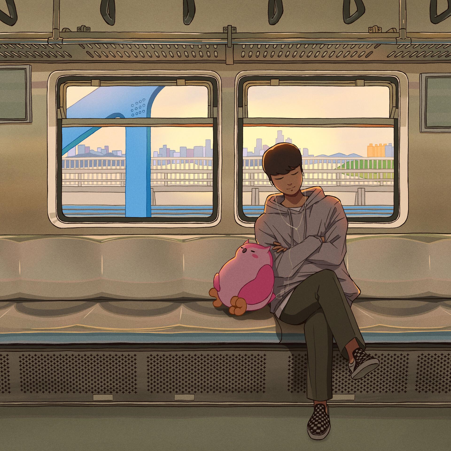 ArtStation - Subway Scenery in Korea