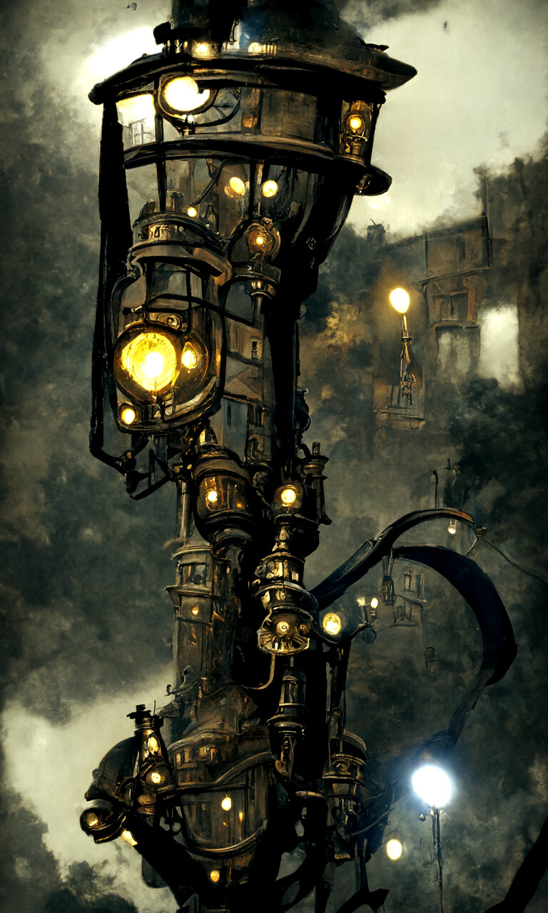 ArtStation - Steampunk lamp