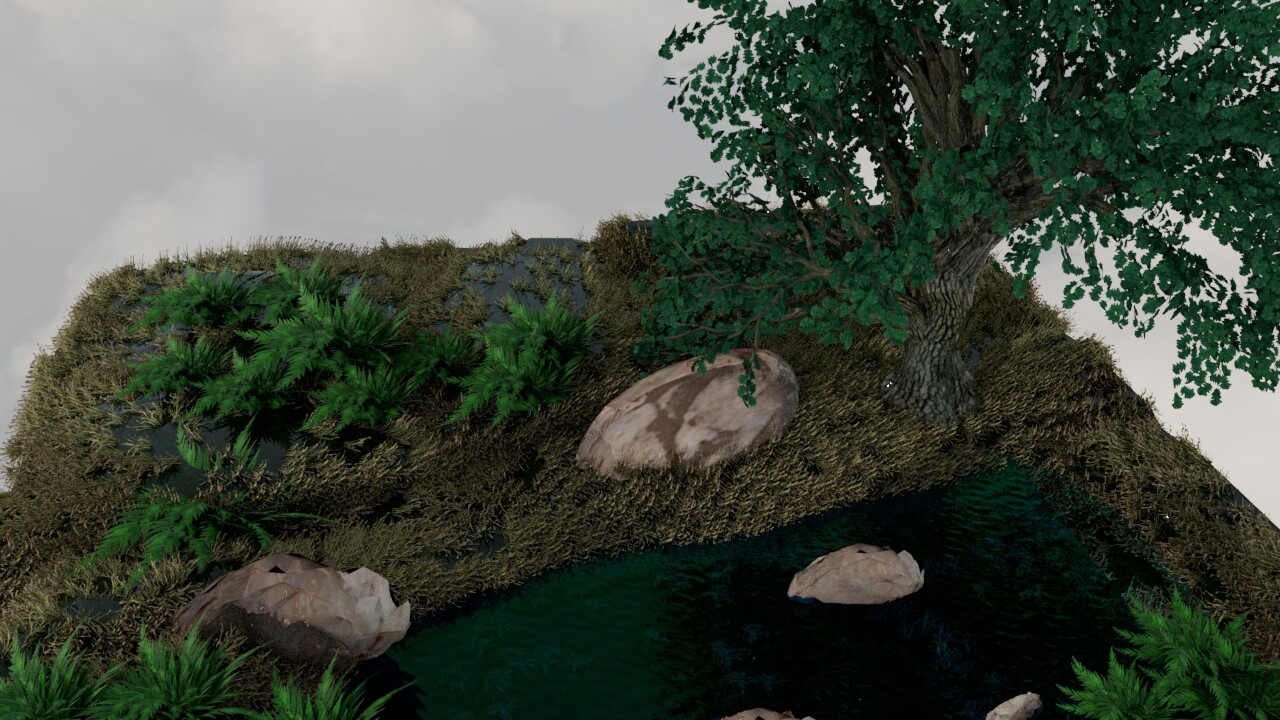 ArtStation - Maya: Meadow Scene