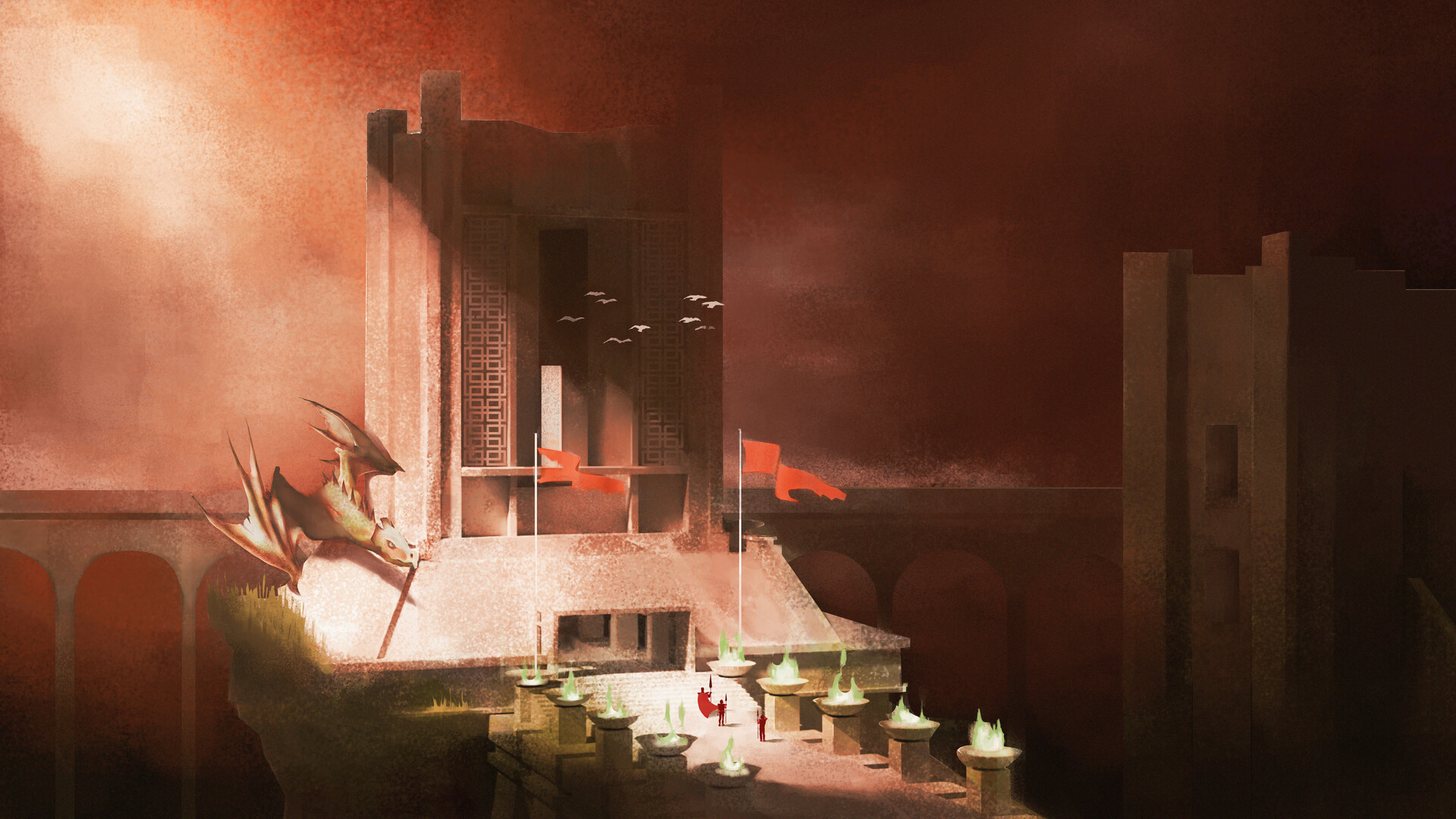 ArtStation - The Northern Dragon Shrine