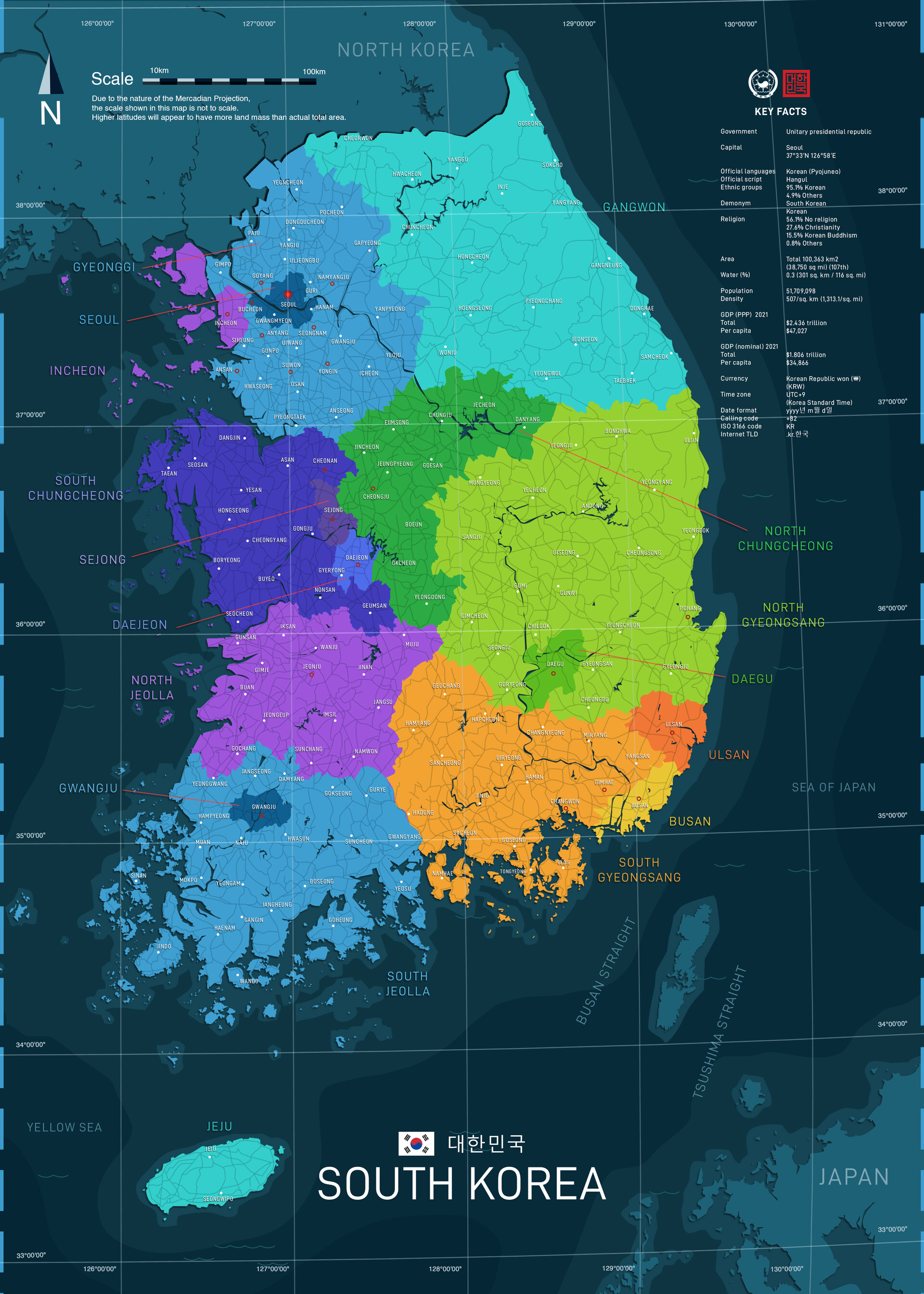 ArtStation - Map of South Korea