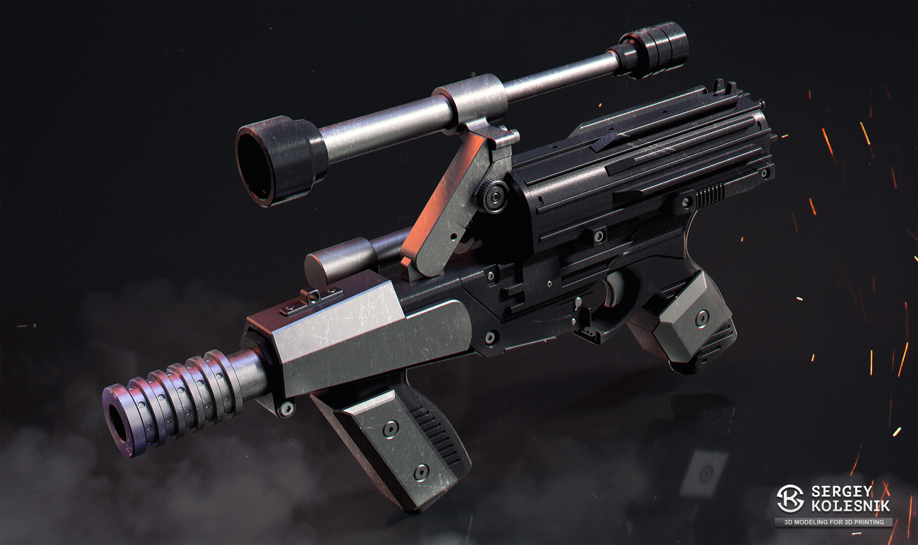 ArtStation - CR-2 heavy blaster pistol