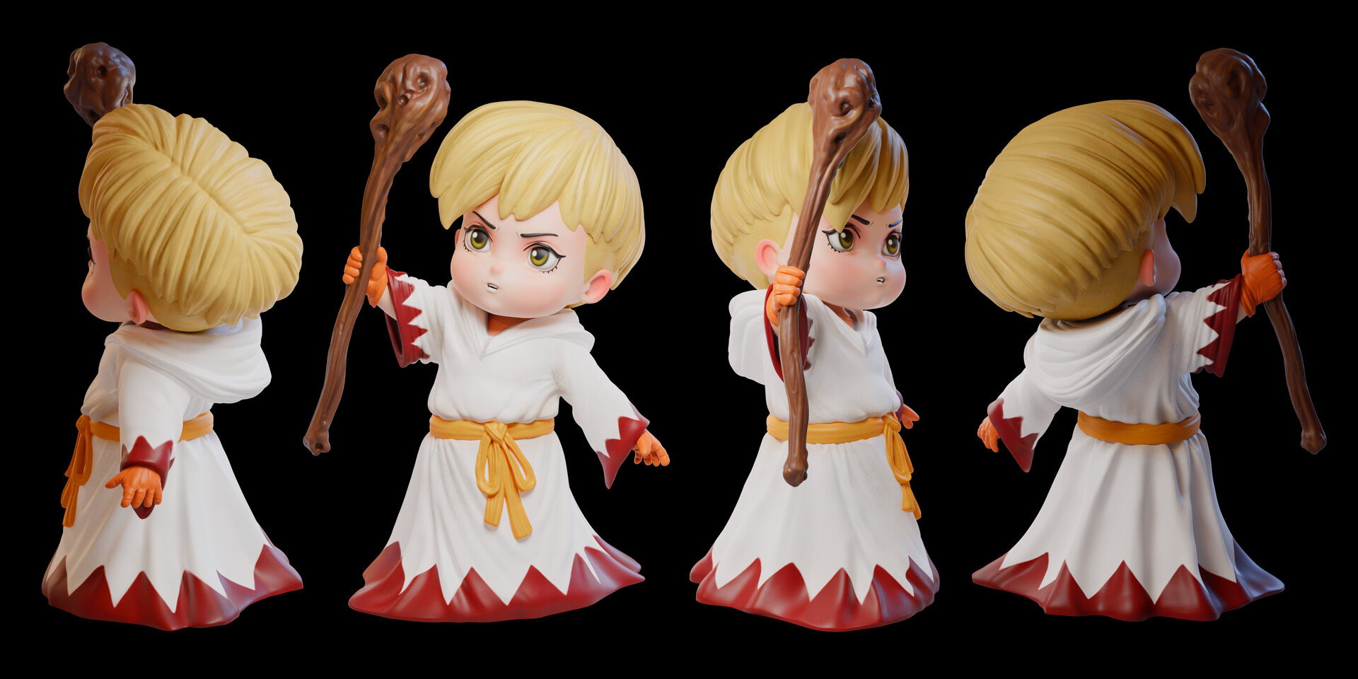 ArtStation - Chibi White Mage - Final Fantasy Tactics