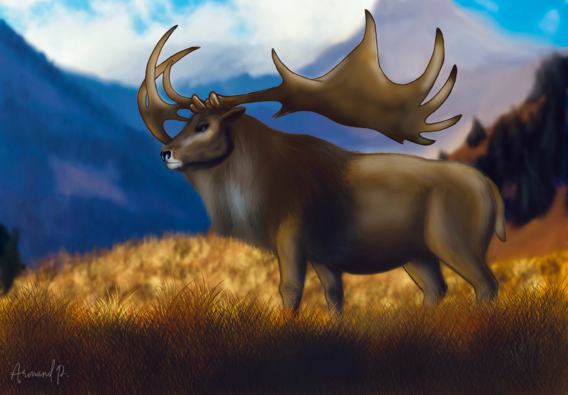 ArtStation - Megaloceros giganteus