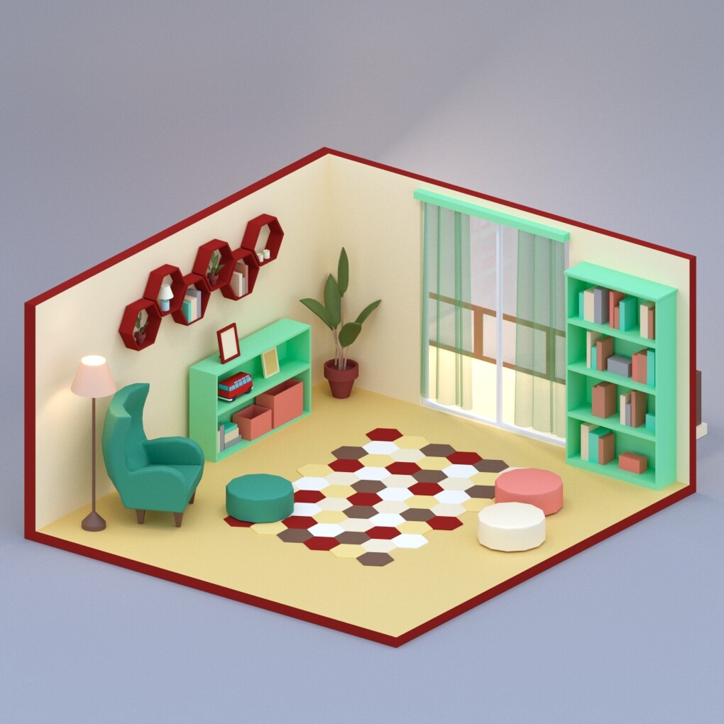 ArtStation - Home - low poly