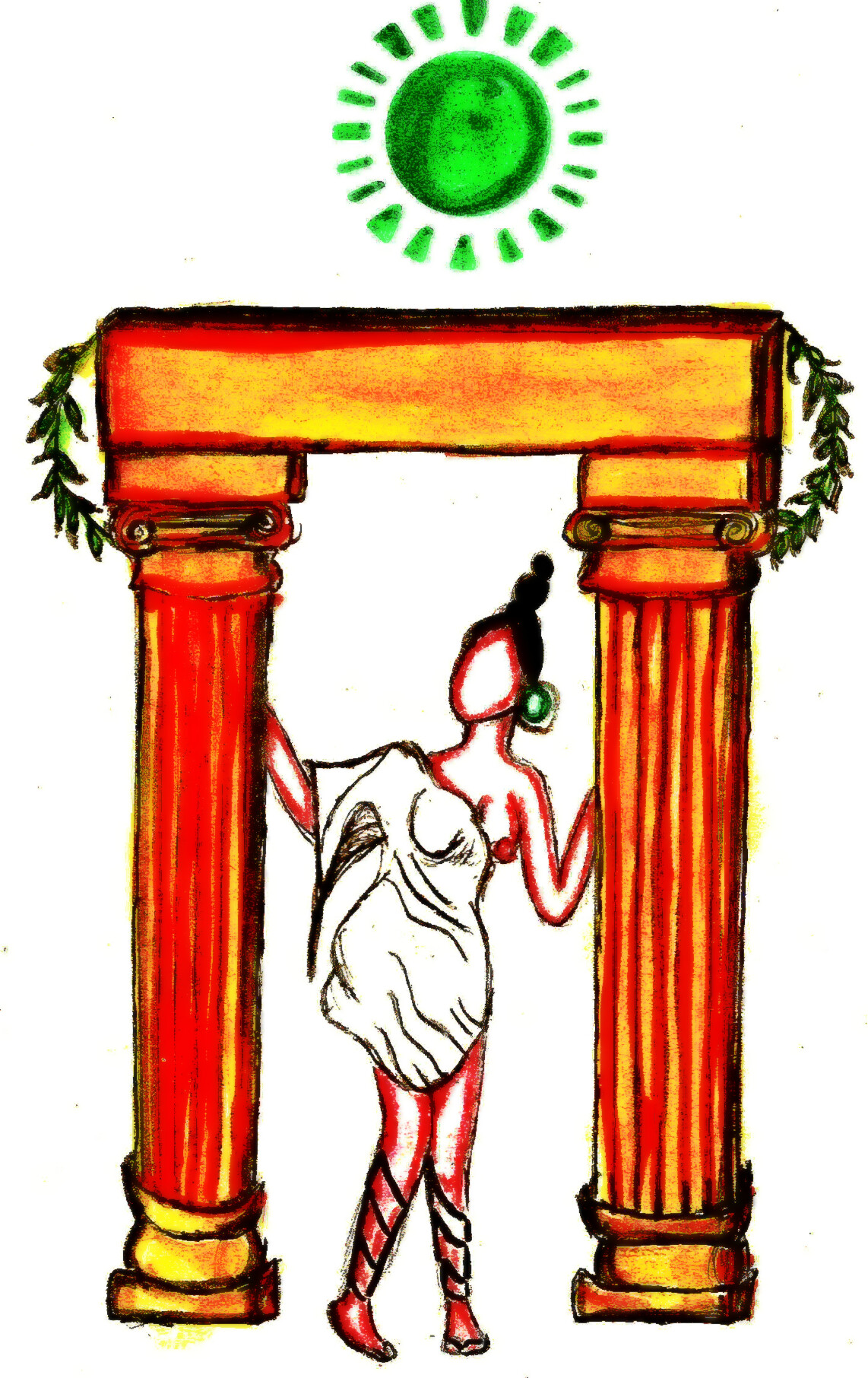 ArtStation - beautiful Greek scenery 2d art