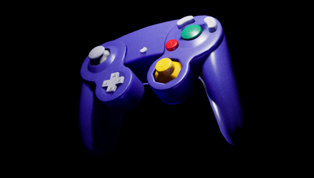 ArtStation - Realistic GameCube Controller 3D Render in Unreal Engine 4