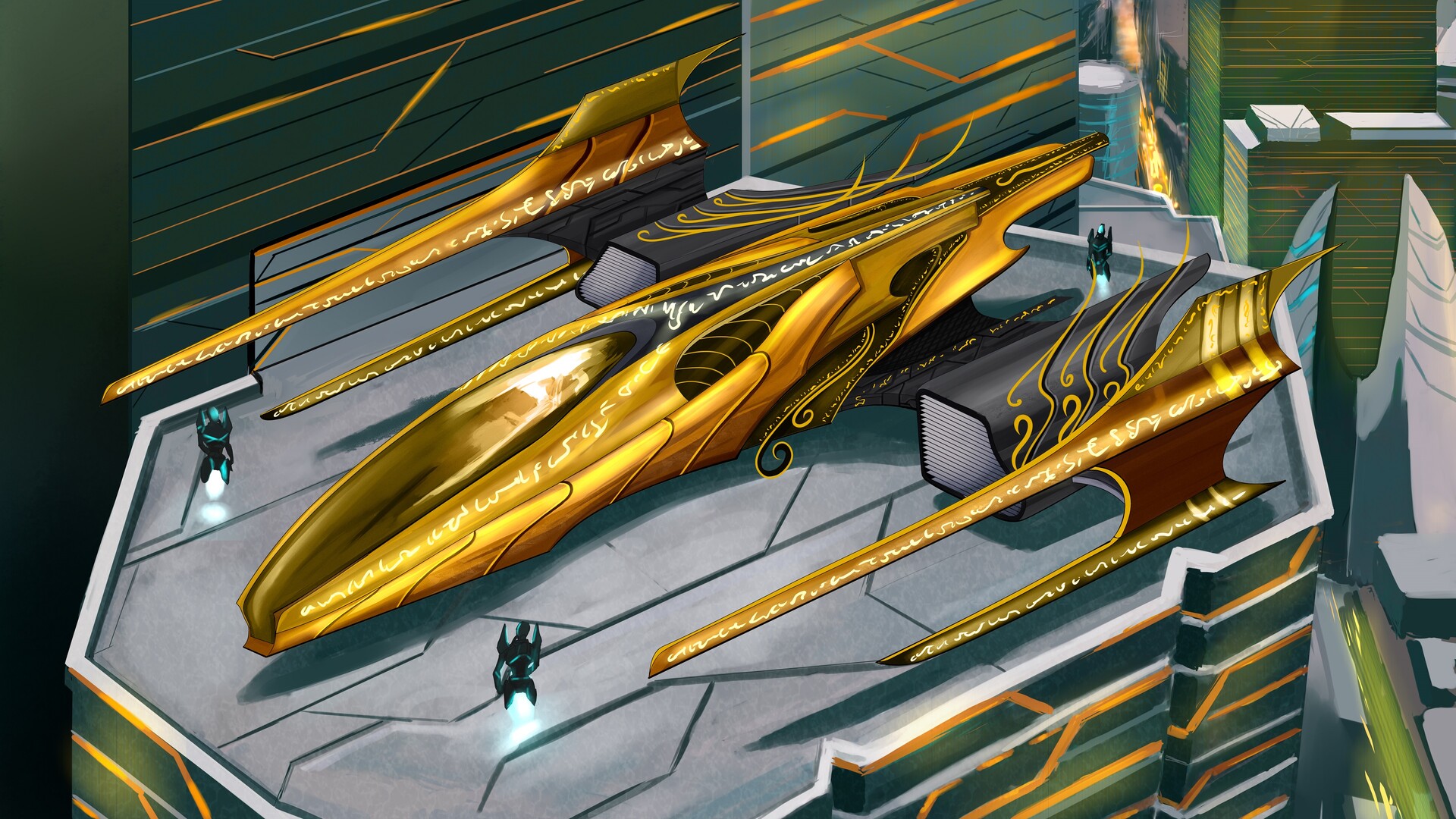 ArtStation - Spaceship Concept Art