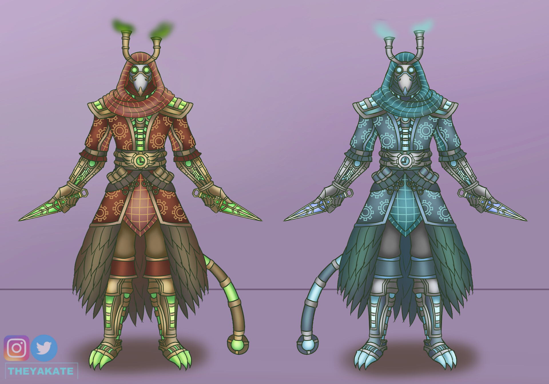 ArtStation - [Paladins][Minute Assassin and Chrono Punisher Vatu]