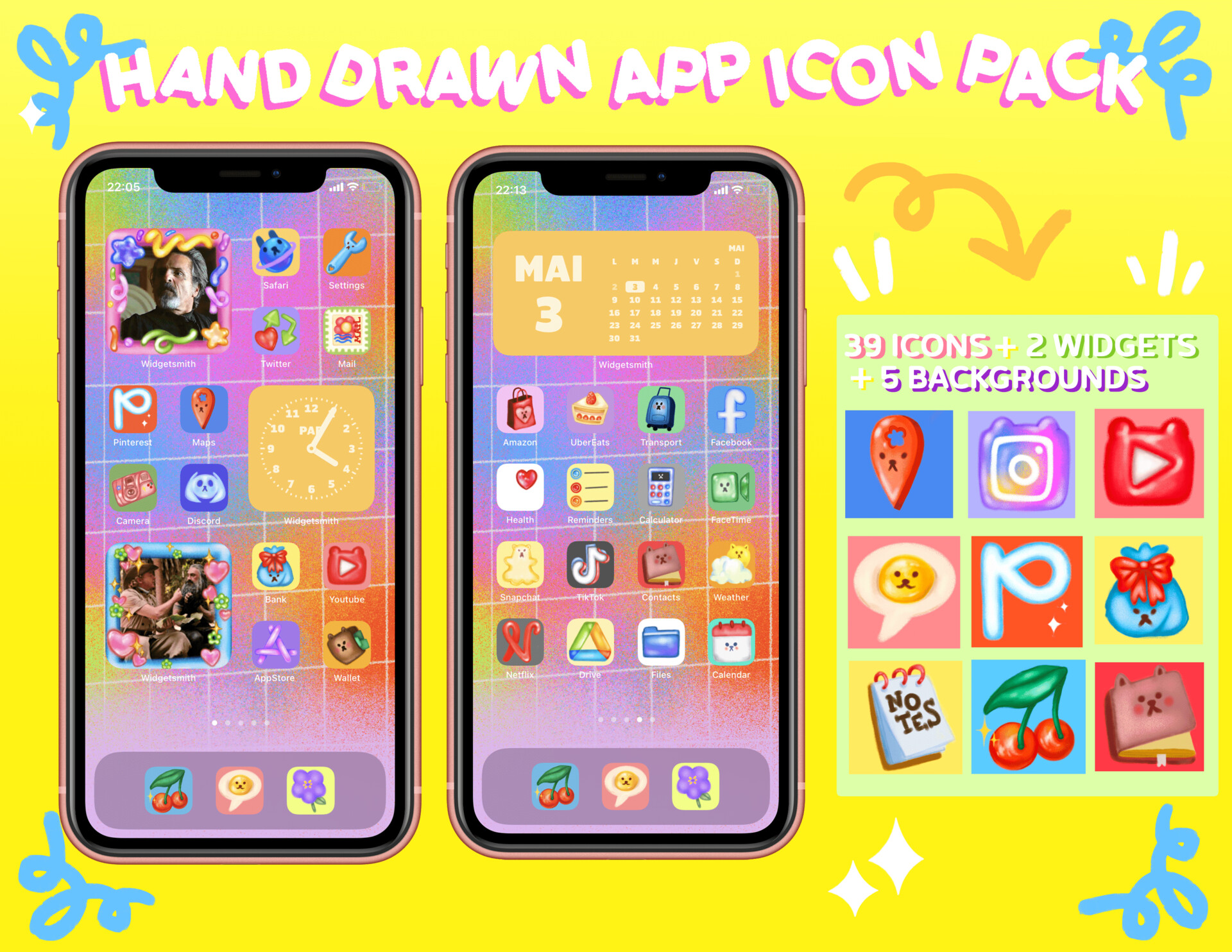 ArtStation - Hand Drawn App Icon Pack
