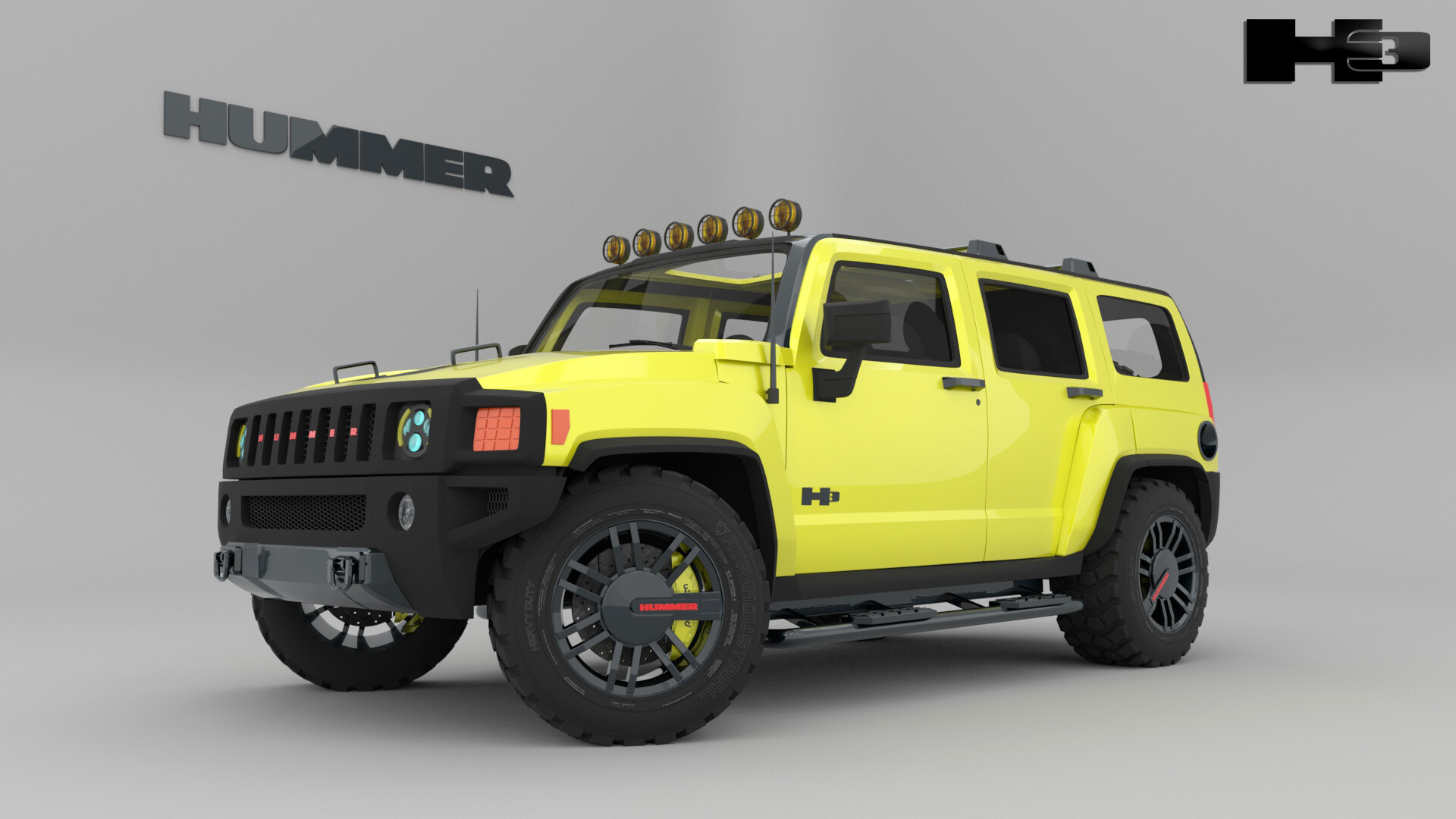 ArtStation - 3D HUMMER H3