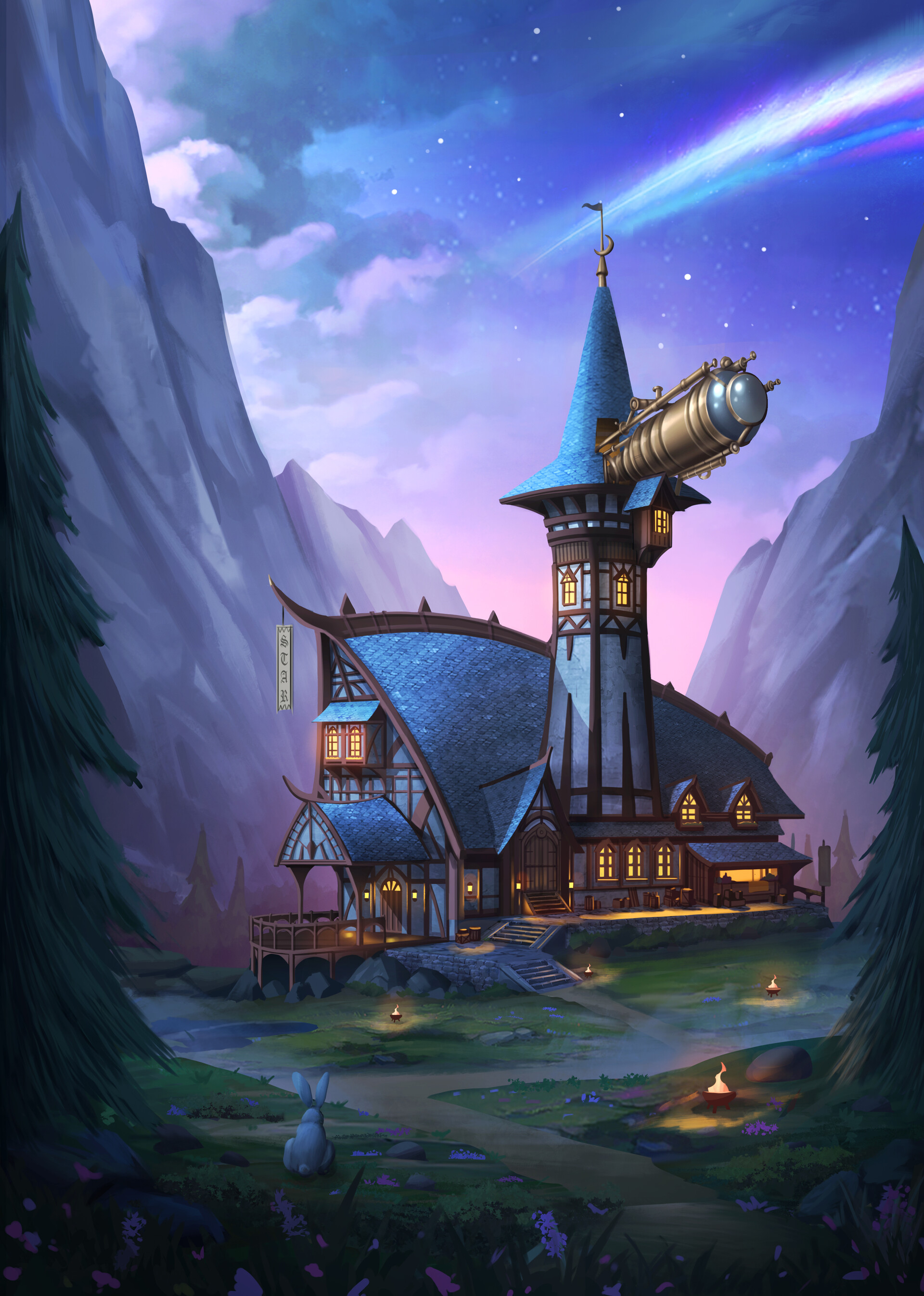 ArtStation - Wizard's Observatory Lab