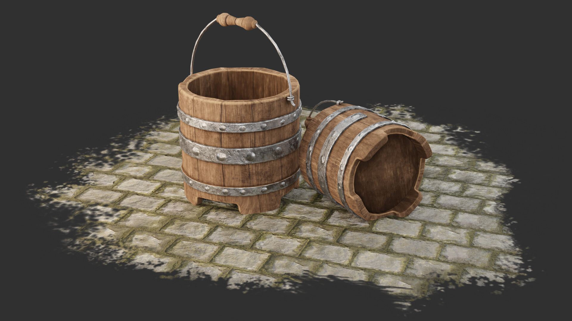 ArtStation - Gaming Asset low poly Bucket