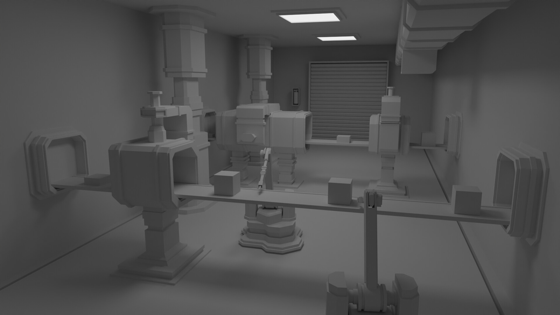 ArtStation - Factory Production Line | Low Poly