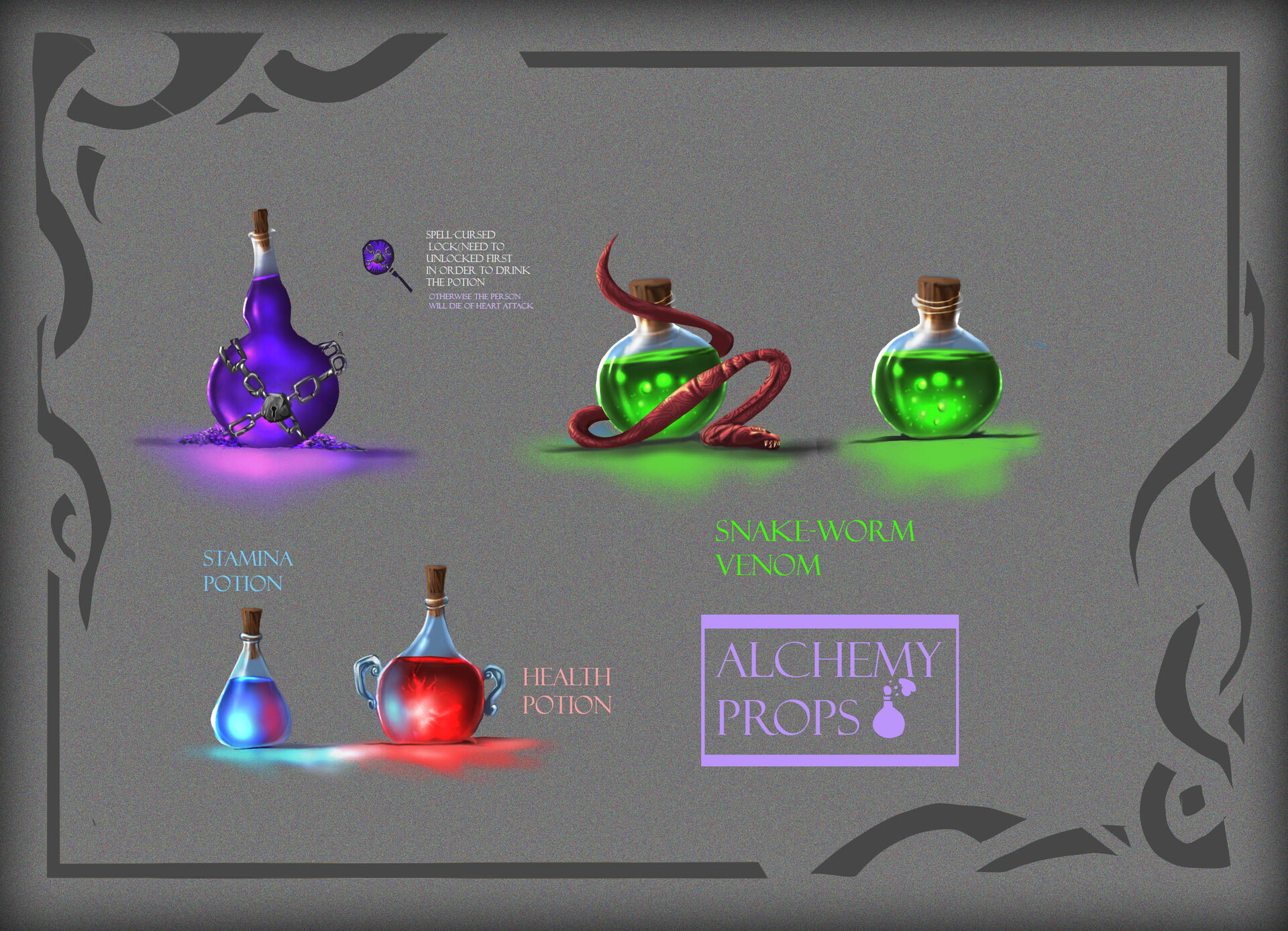 ArtStation - Alchemy Props (Stylized)