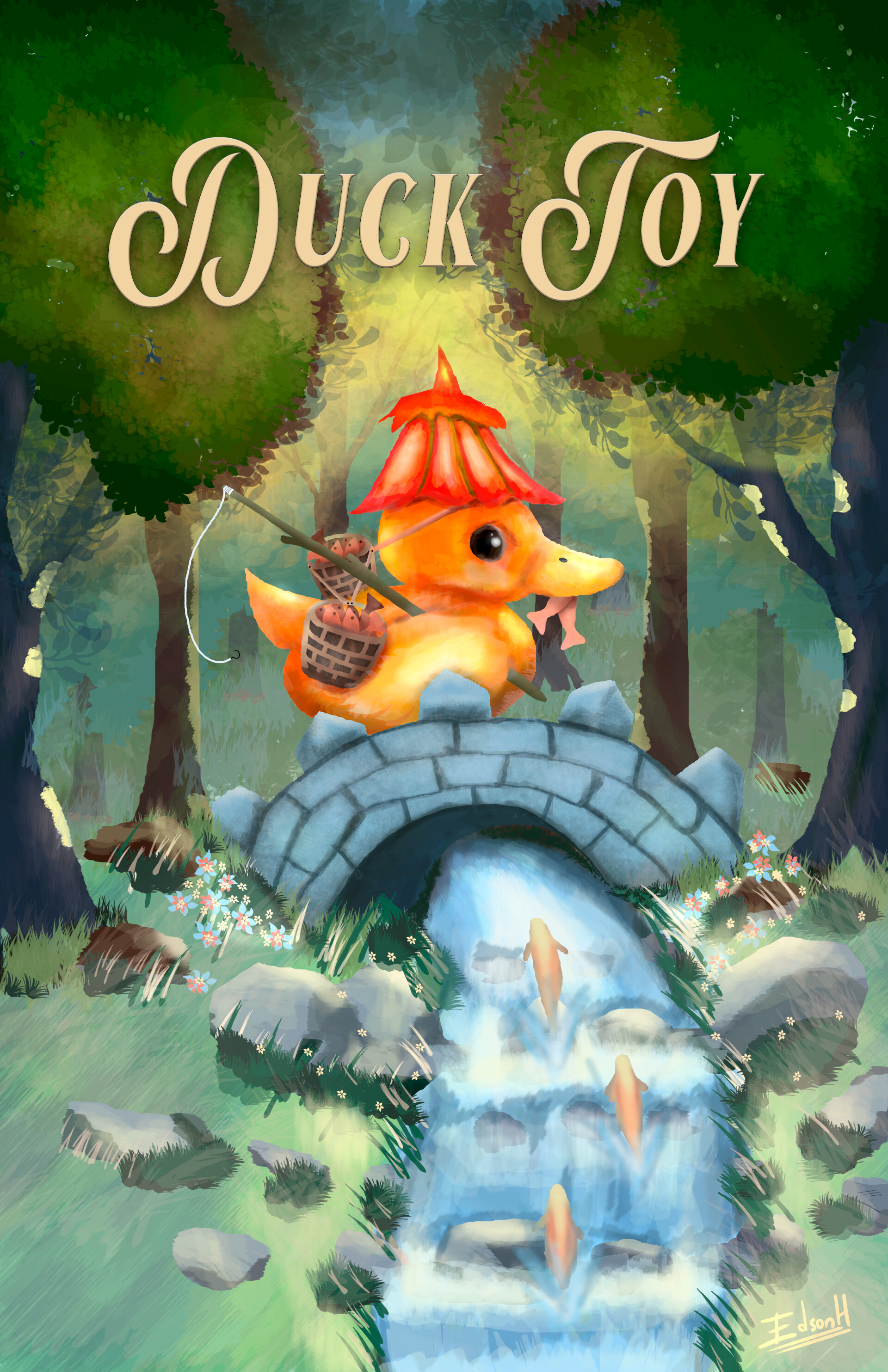 ArtStation - Duck Toy (Editorial illustration)